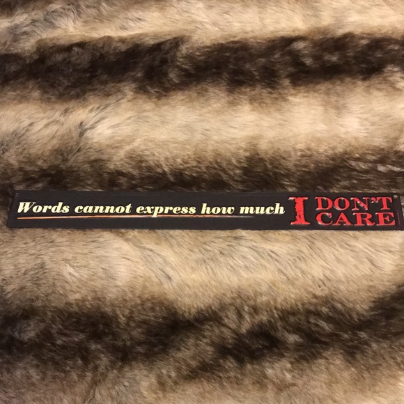 Wall Decor | Words Cannot Express How Much I Dont Care Sign | Poshmark